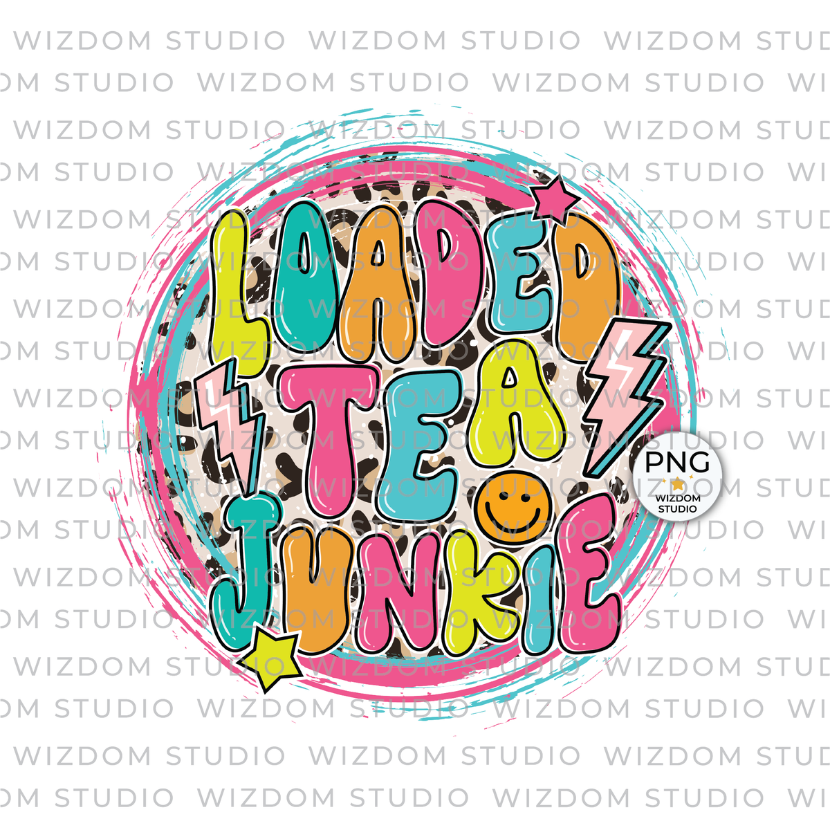 Loaded Tea Junkie PNG Image – Wizdom Studio